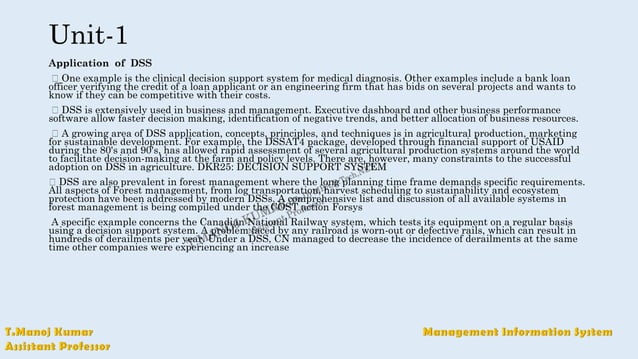 Management Information System (MIS) unit-1 | PDF
