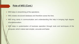 Management information system | PPTX