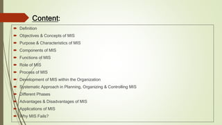 Management information system | PPTX