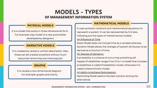 206 - Management Information System [Unit 1: Introduction] [BBA II ...