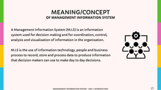 206 - Management Information System [Unit 1: Introduction] [BBA II ...