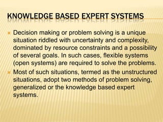 MIS 07 Expert Systems | PPTX