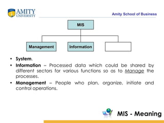 MIS1: Organization Management & Information | PDF