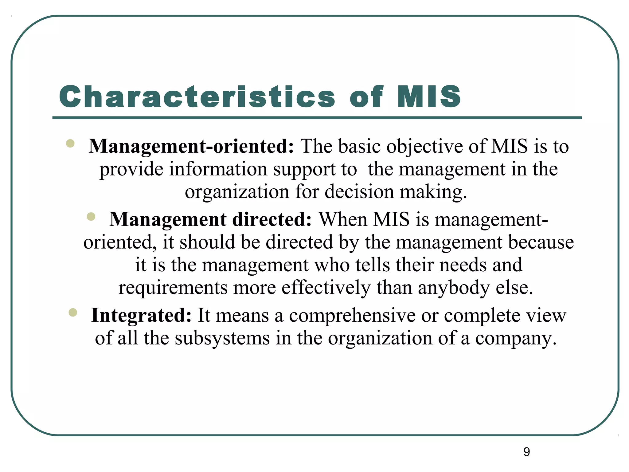 Types of IS(TPS, OAS, MIS, DSS, ESS and SIS) | PPT