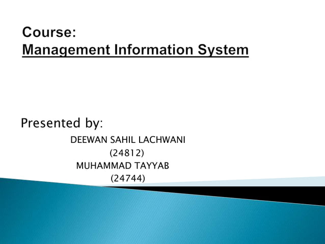 managment information system | PPT