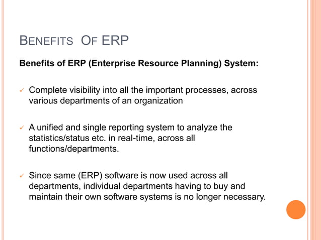 modules of erp | PPTX