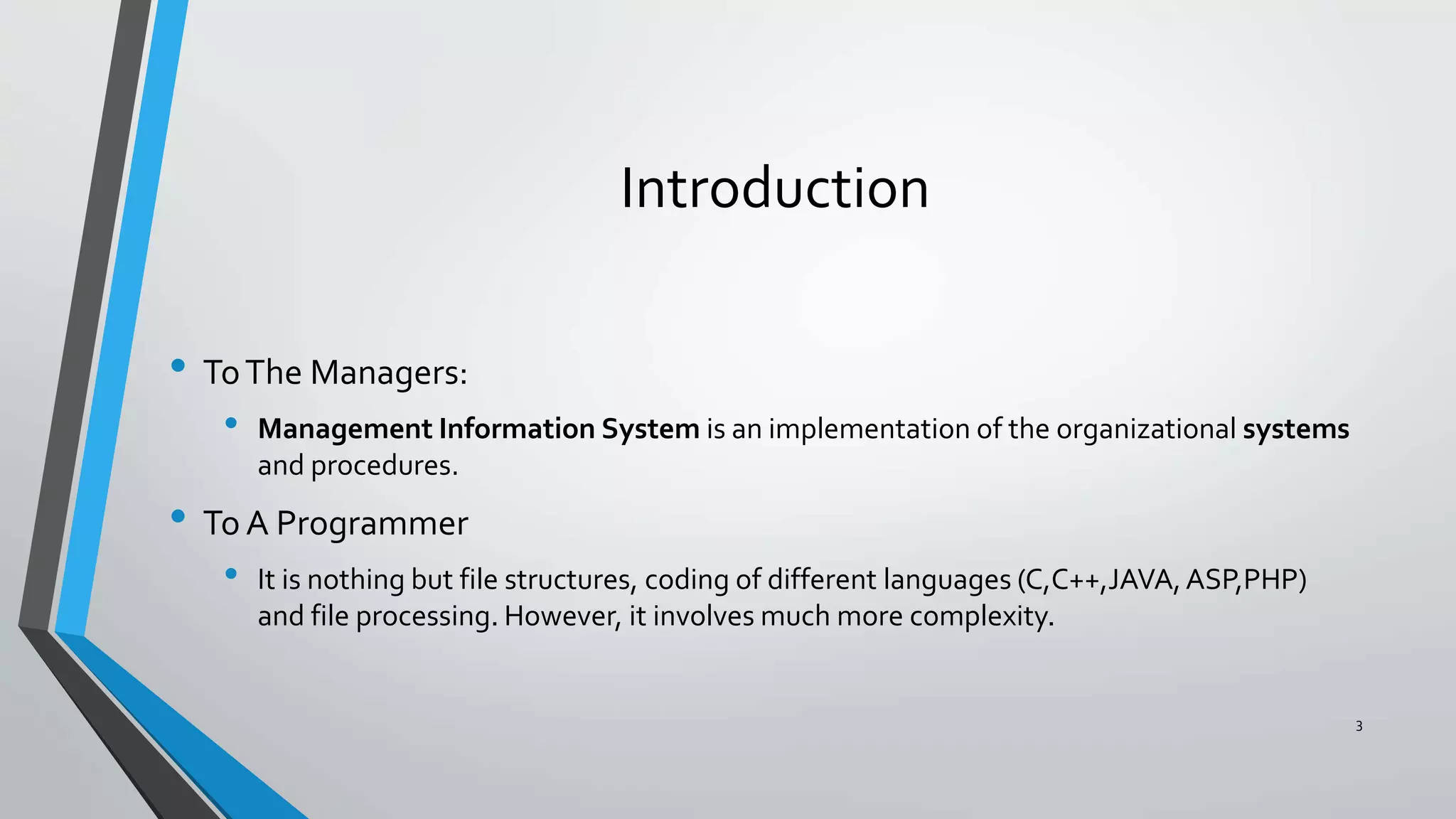 Management information System and its types | PPTX