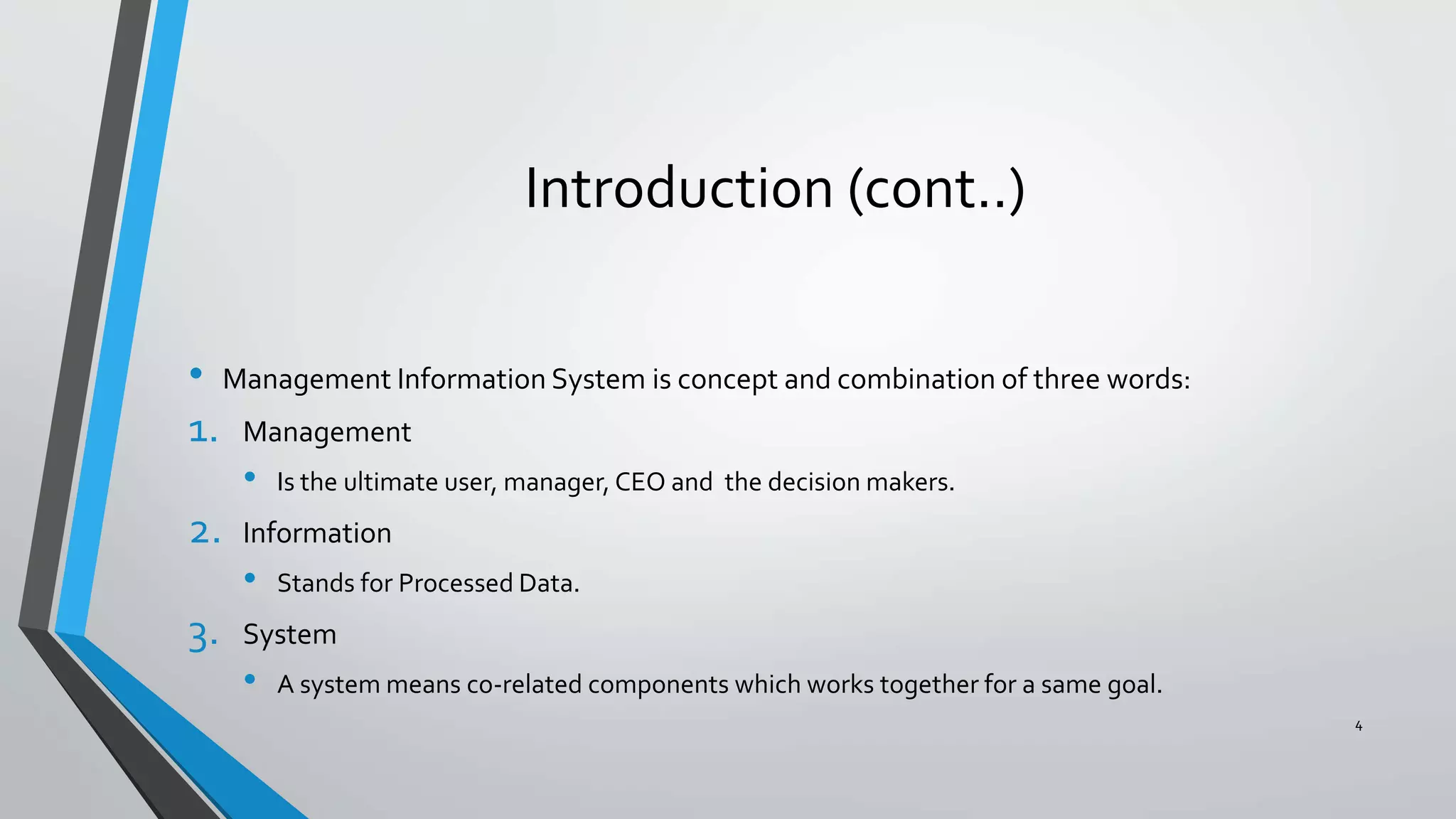 Management information System and its types | PPTX
