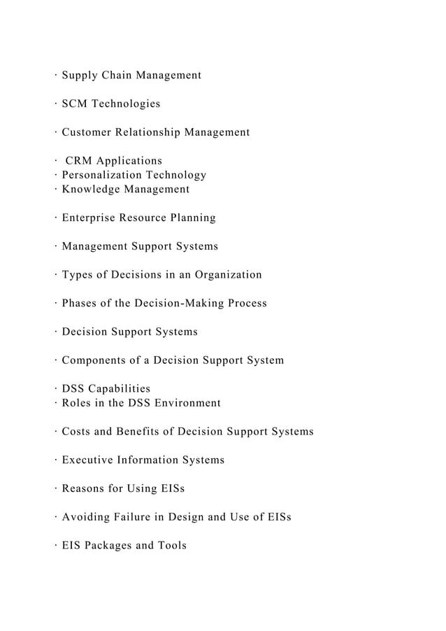 MIS 300 Management Information Systems Concepts and Applications .docx