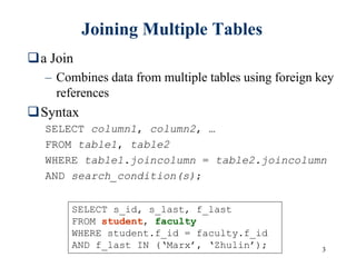 mis4200not type of joins in dbms pdddddpt | PPT