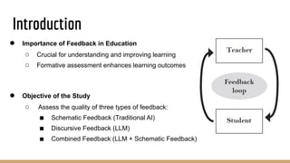 Exploring the Impact of LLM-Generated Feedback | PPT