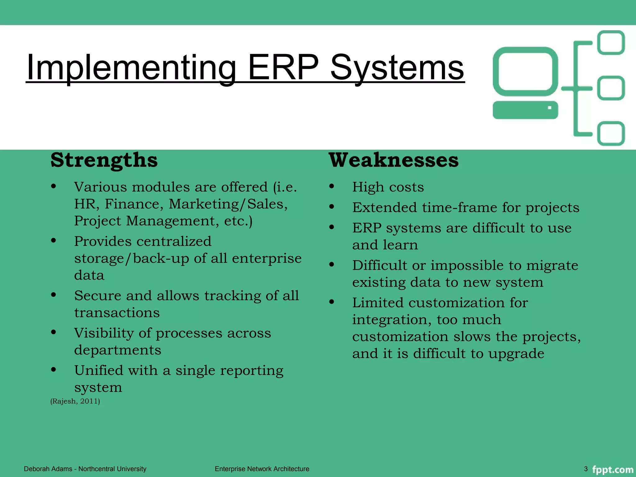 architectures of erp systems | PPT