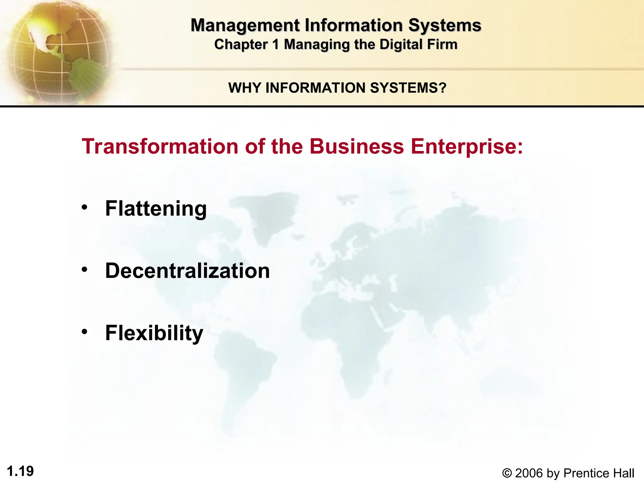 Management information system chapter no one (management studies)) | PPT