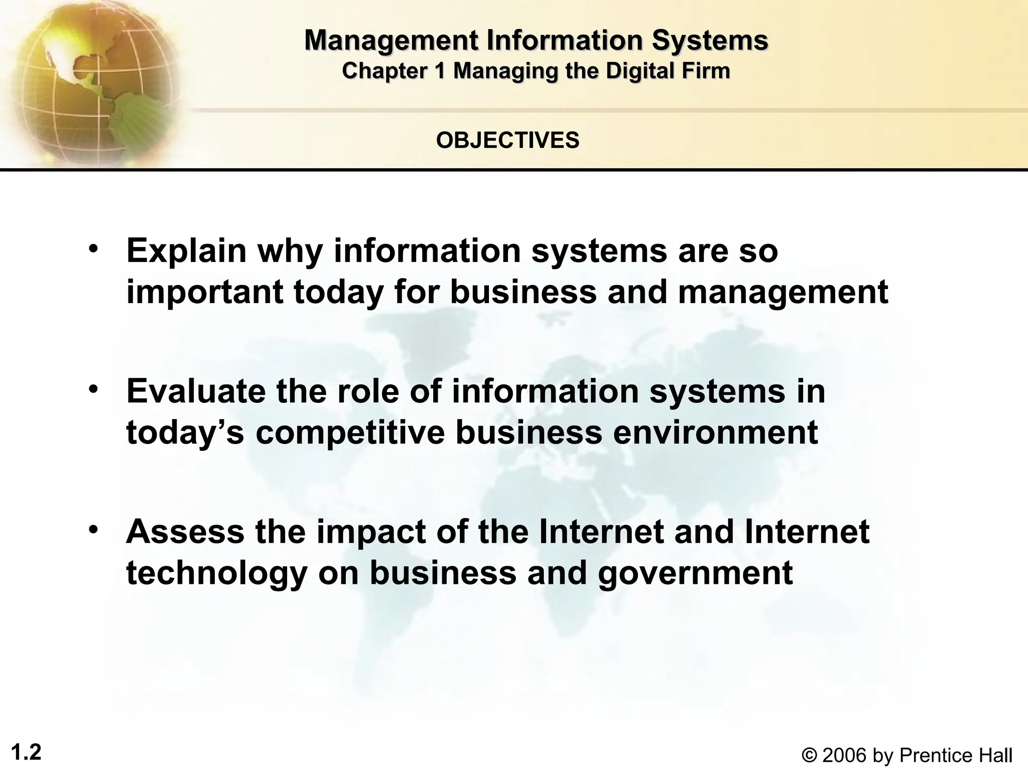 Management information system chapter no one (management studies)) | PPT