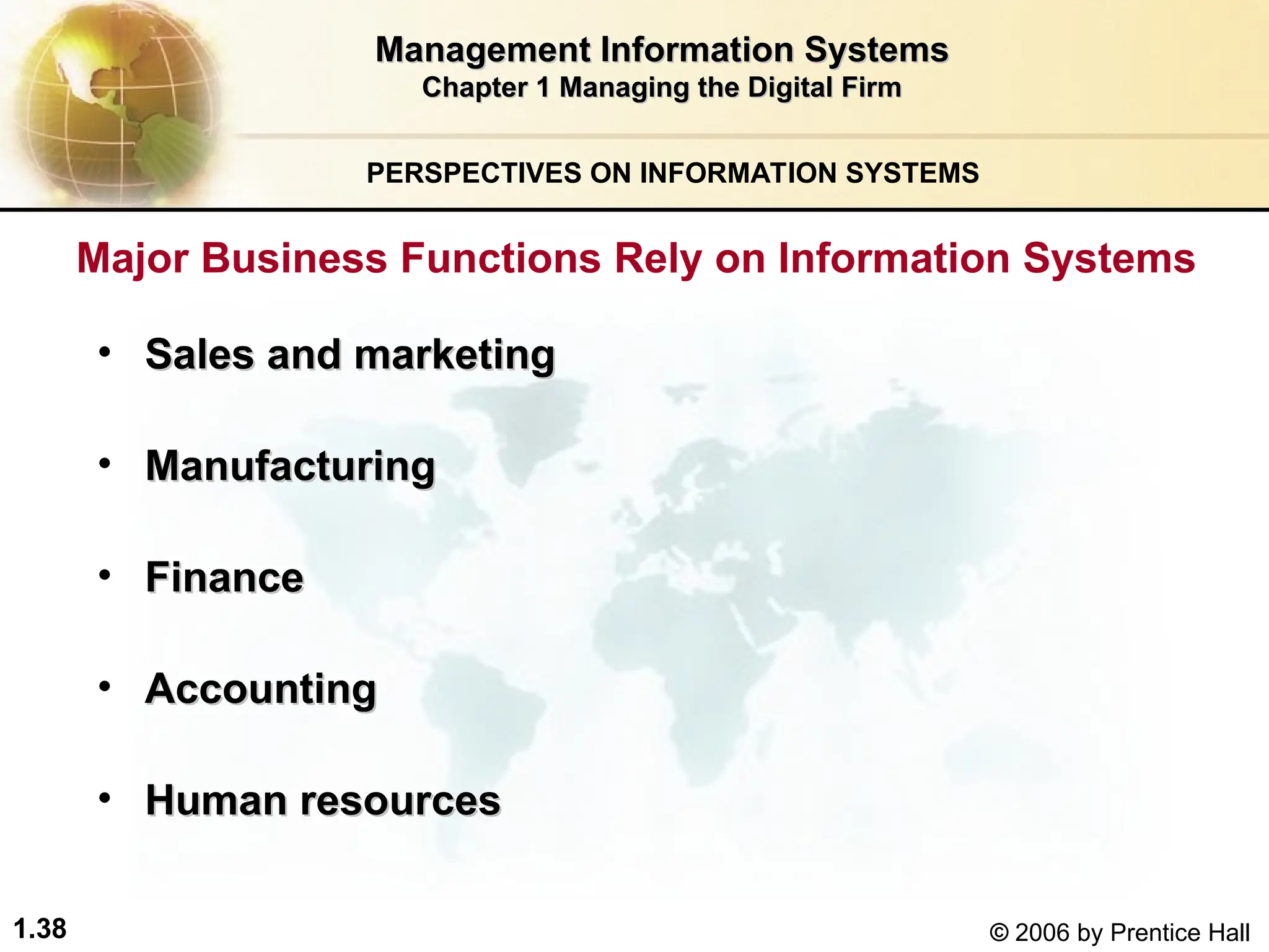 Management information system chapter no one (management studies)) | PPT