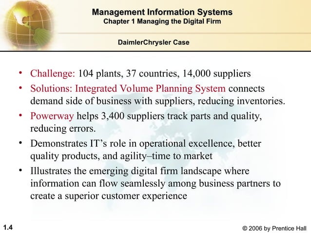 Management information system chapter no one (management studies)) | PPT