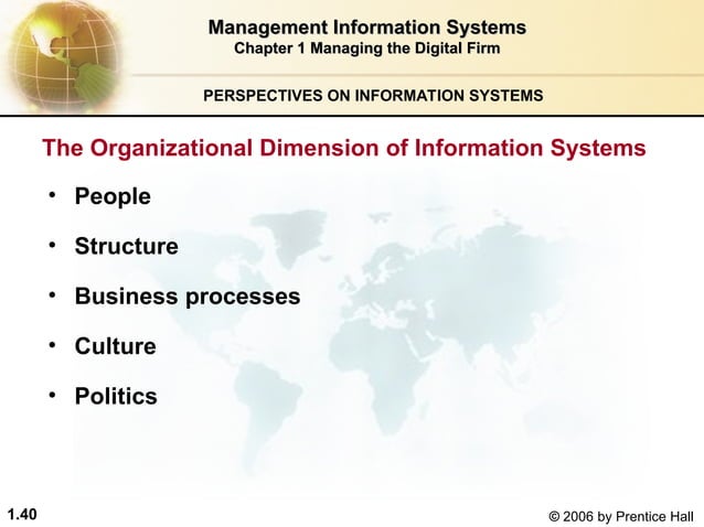 Management information system chapter no one (management studies)) | PPT