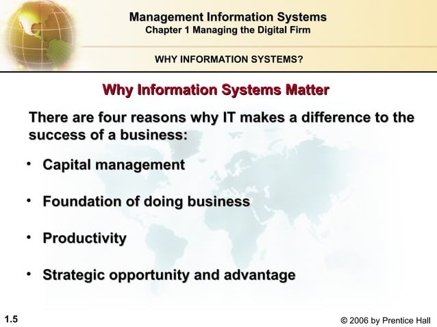 Management information system chapter no one (management studies)) | PPT