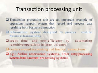 Management Information system- Transaction processing system | PPTX ...
