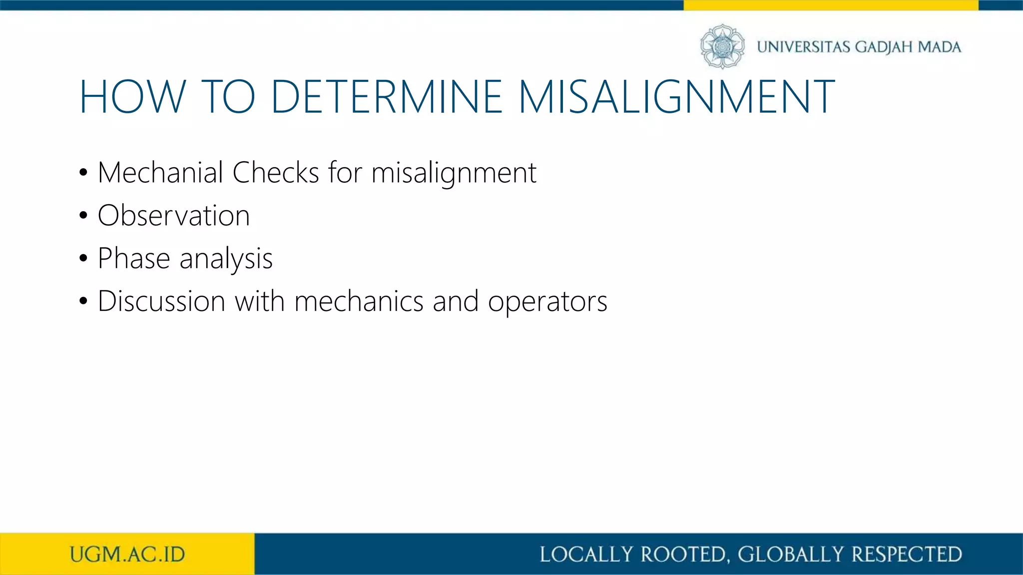 Misalignment Vibration | PPTX
