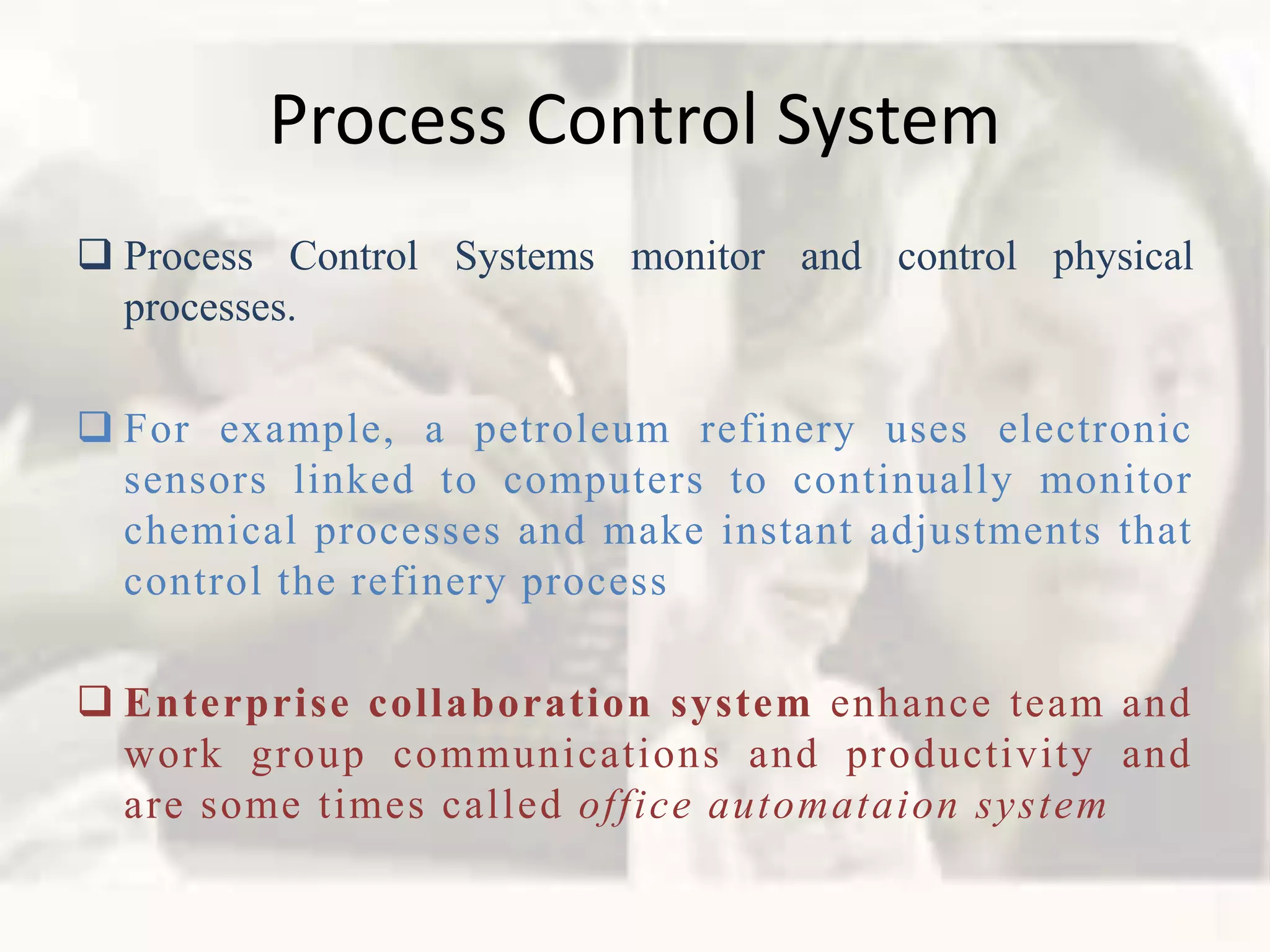 Management Information System-Process Control system | PPTX