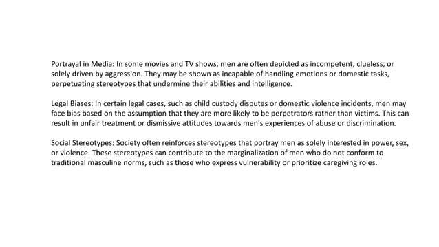 THE MISANDRY AND MISOGYNY GENDER EQUALITY | PPTX