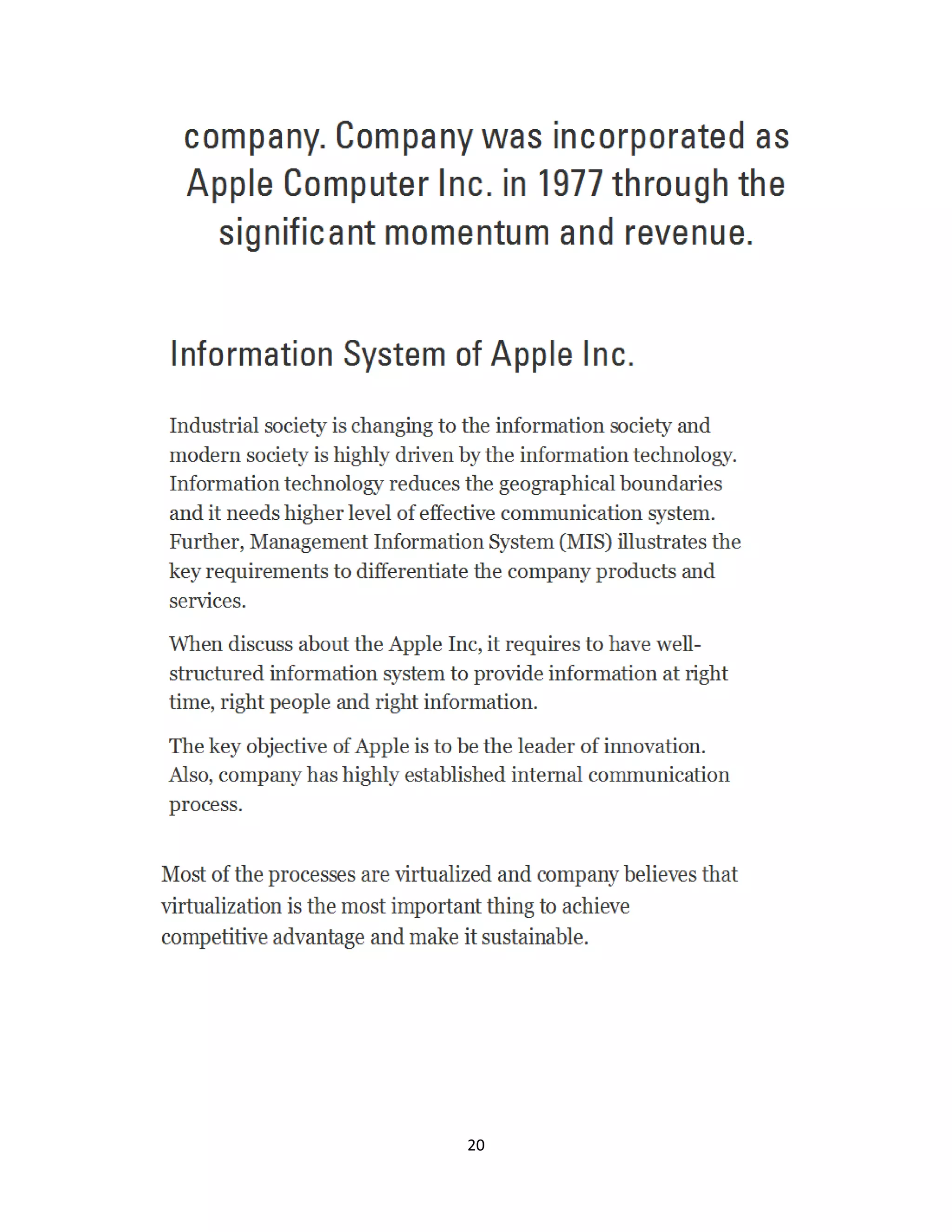Management Information System- Apple Inc. | PDF