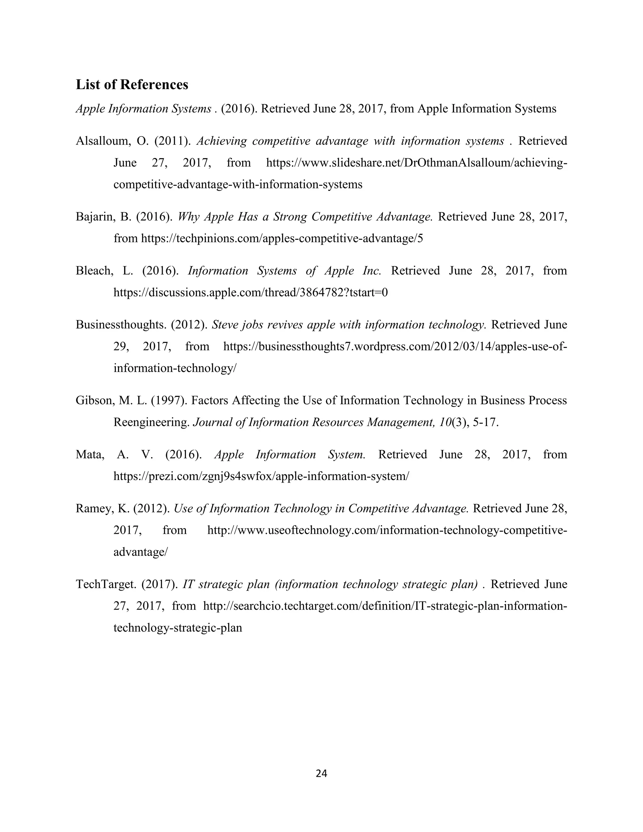 Management Information System- Apple Inc. | PDF