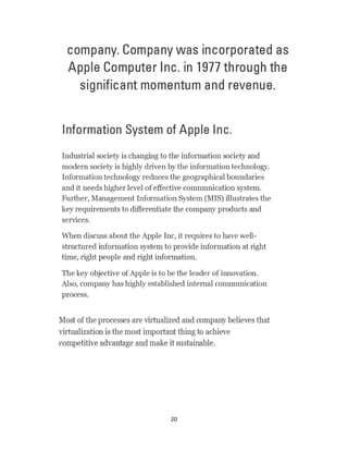 Management Information System- Apple Inc. | PDF