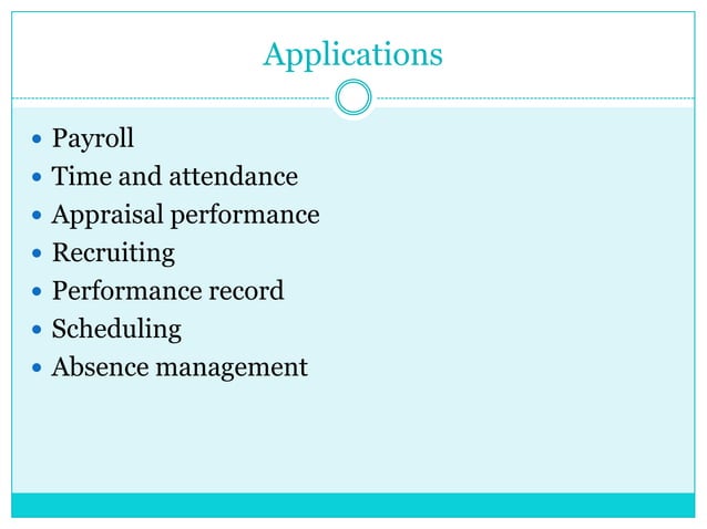 Management Information systems applications in human resource | PPT ...