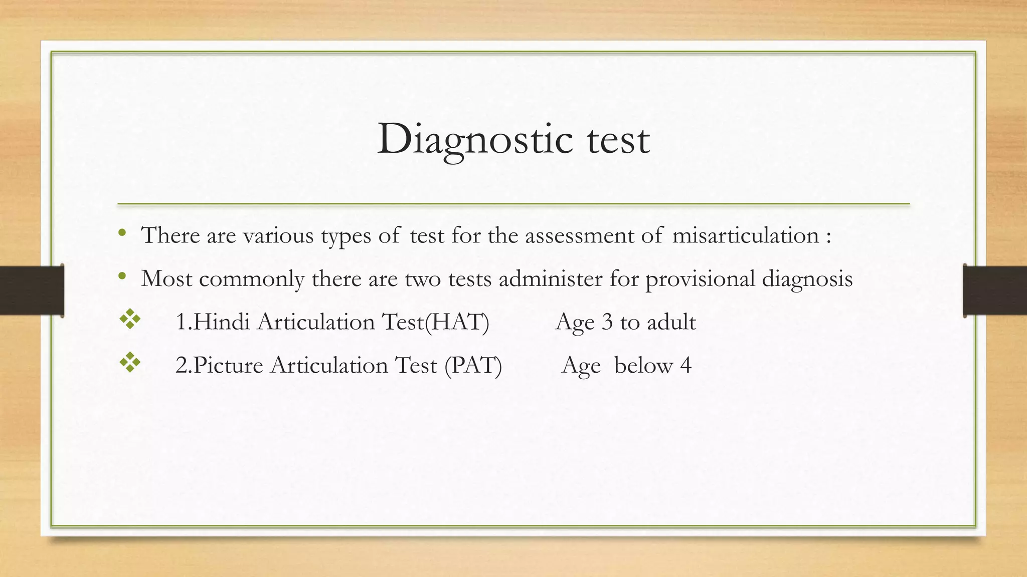 Misarticulation | PPTX