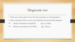 Misarticulation | PPTX