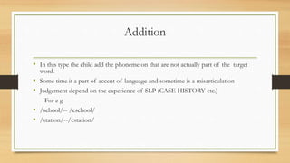 Misarticulation | PPTX