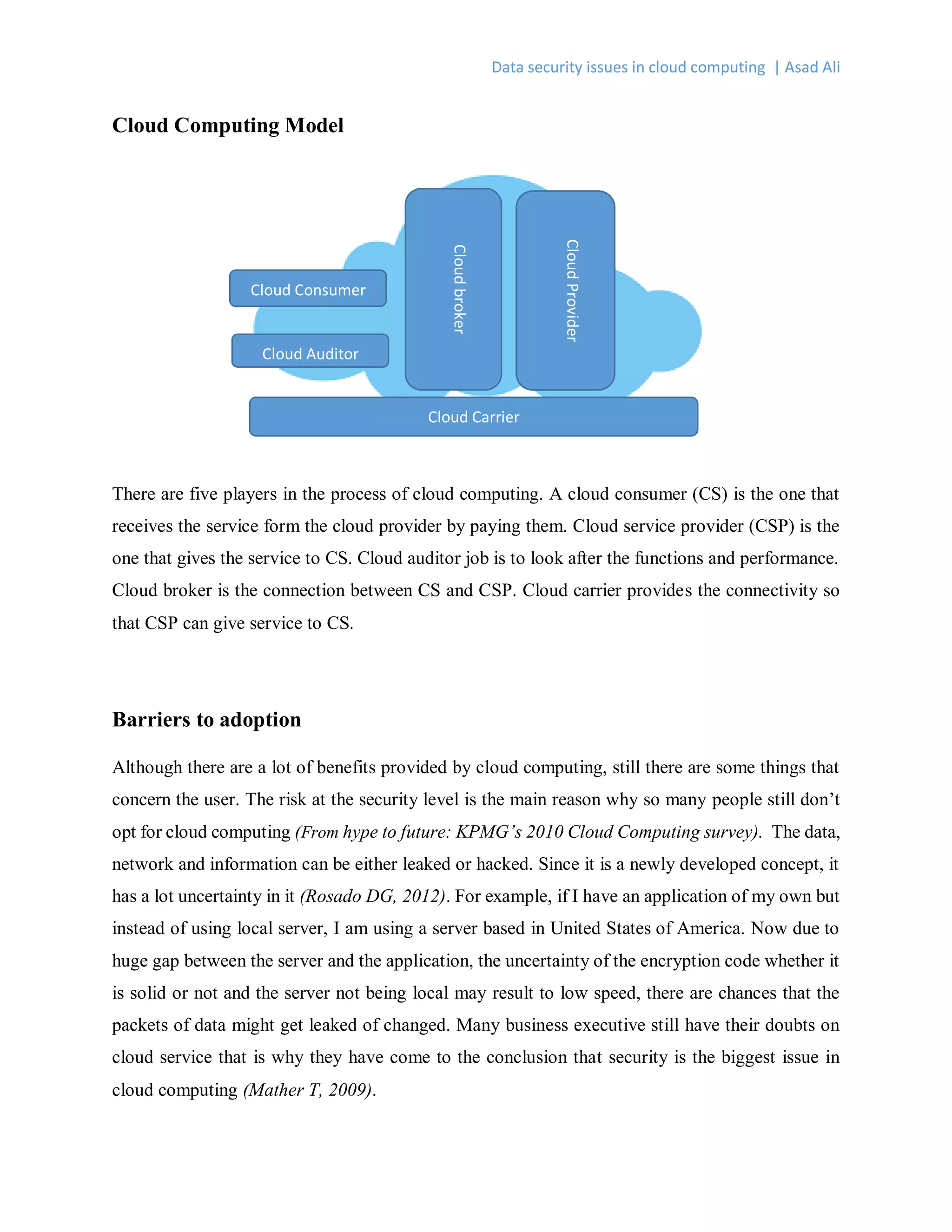 Data Security Issues In Cloud Computing Pdf Cloud Computing Internet
