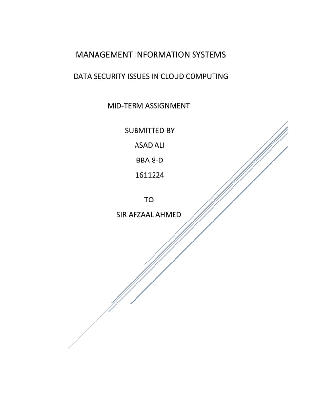 Data Security Issues In Cloud Computing Pdf