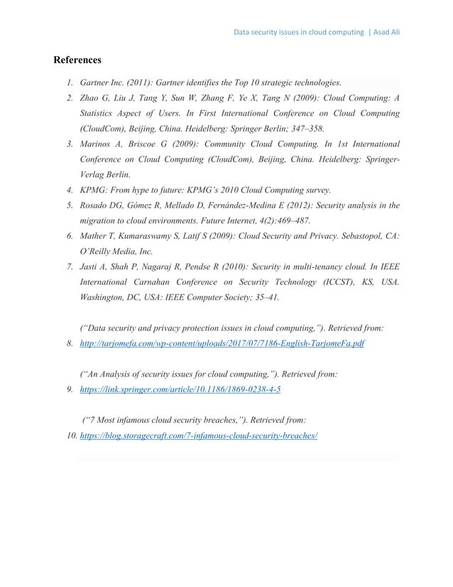 Data Security Issues in Cloud Computing | PDF | Cloud Computing | Internet