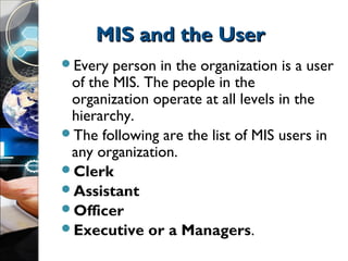 Mis as a tool in business | PPT
