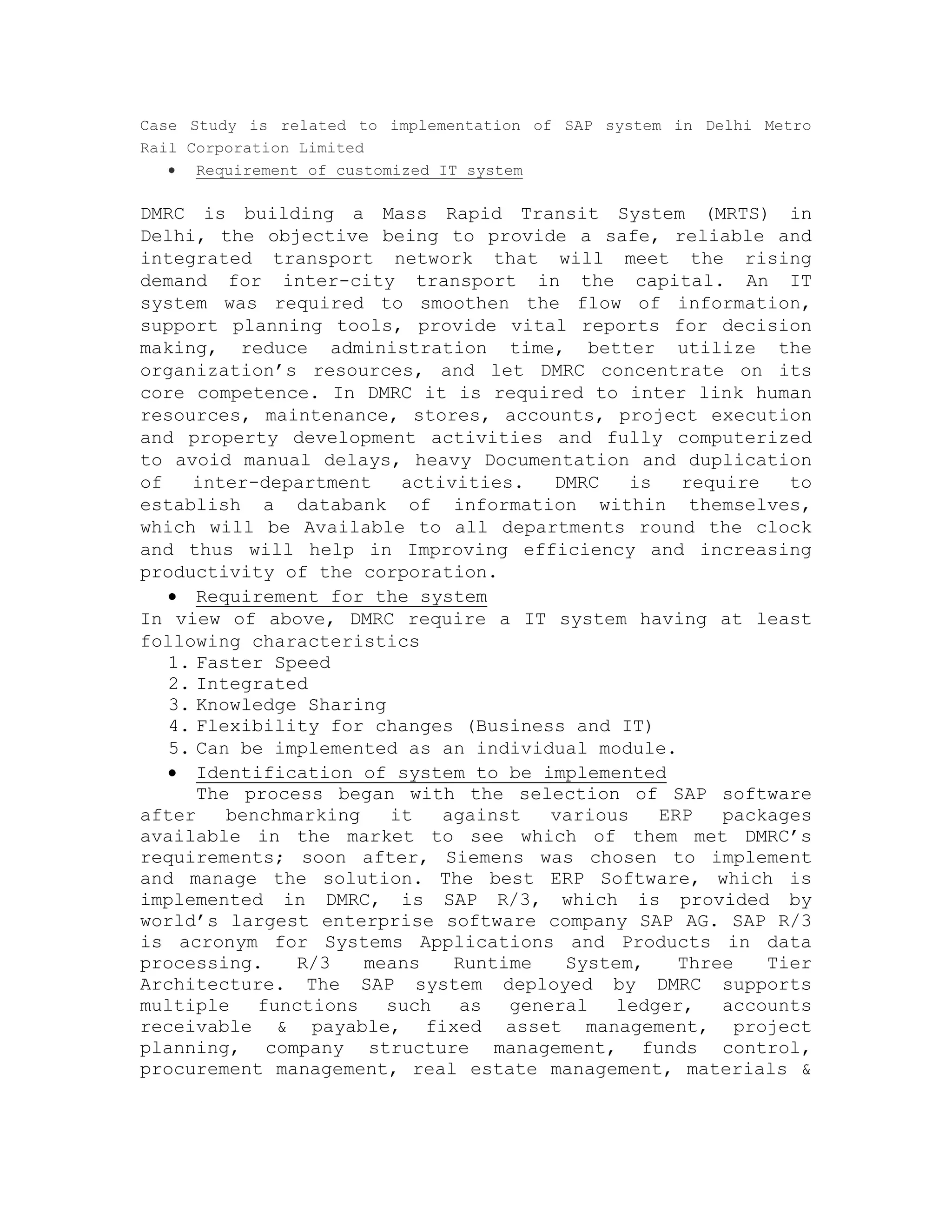 Mis assignment | DOCX