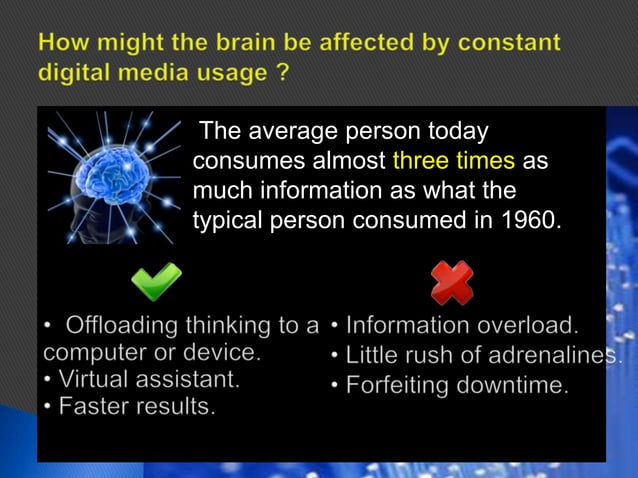 Technology. Too much technology? | PPTX | Technology & Computing