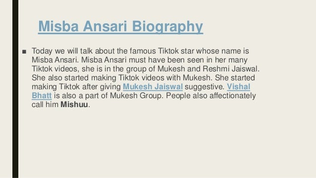 Misba AnsariMishuu Biography, Instagram, TikTok, Income & Unknown Facts ...