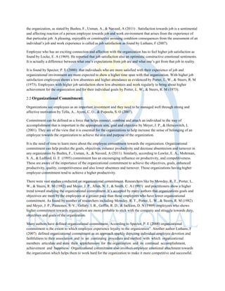 Impact of JS on OC (correlational Study) | PDF