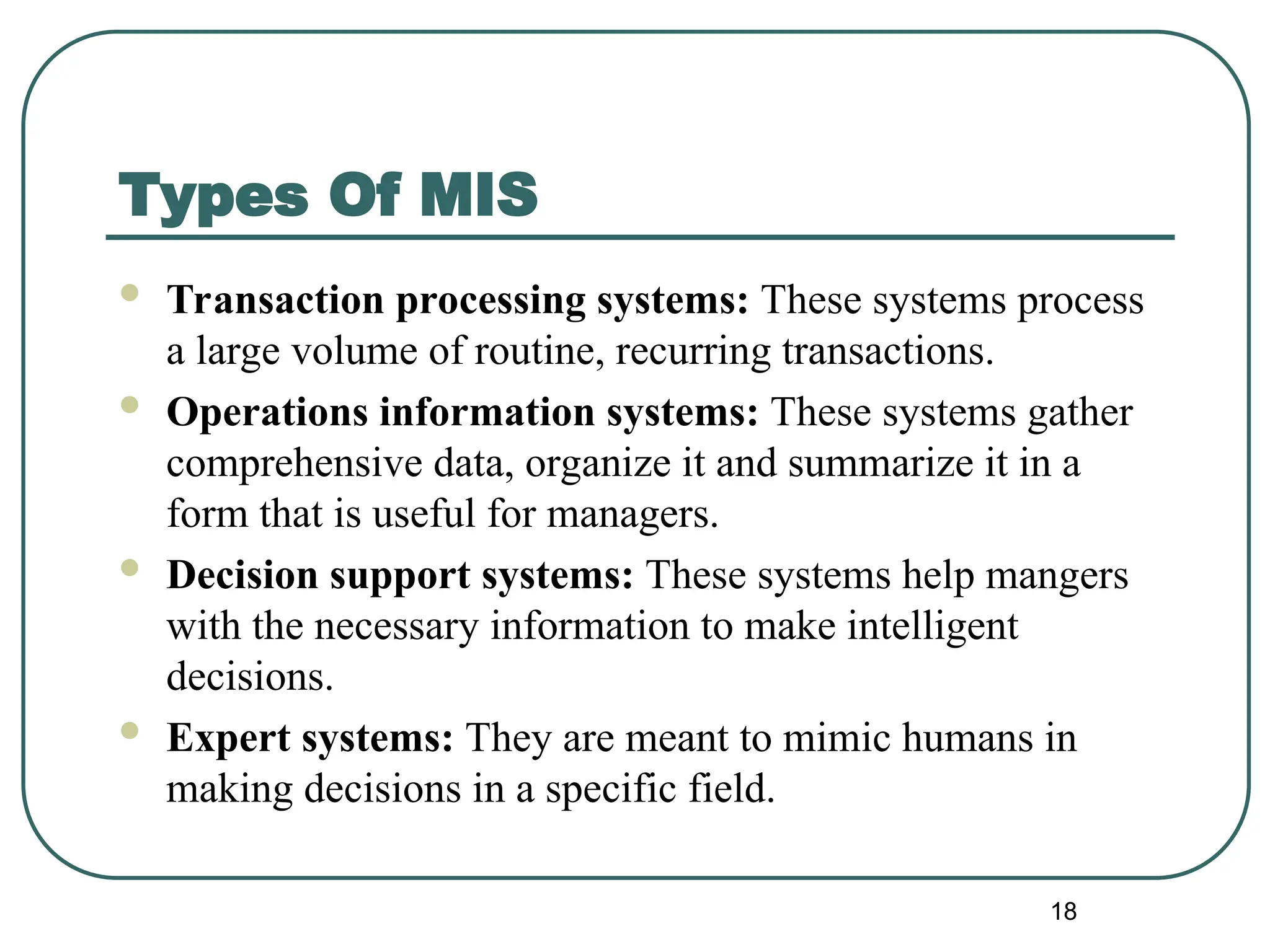 basics of management information system. | PPT