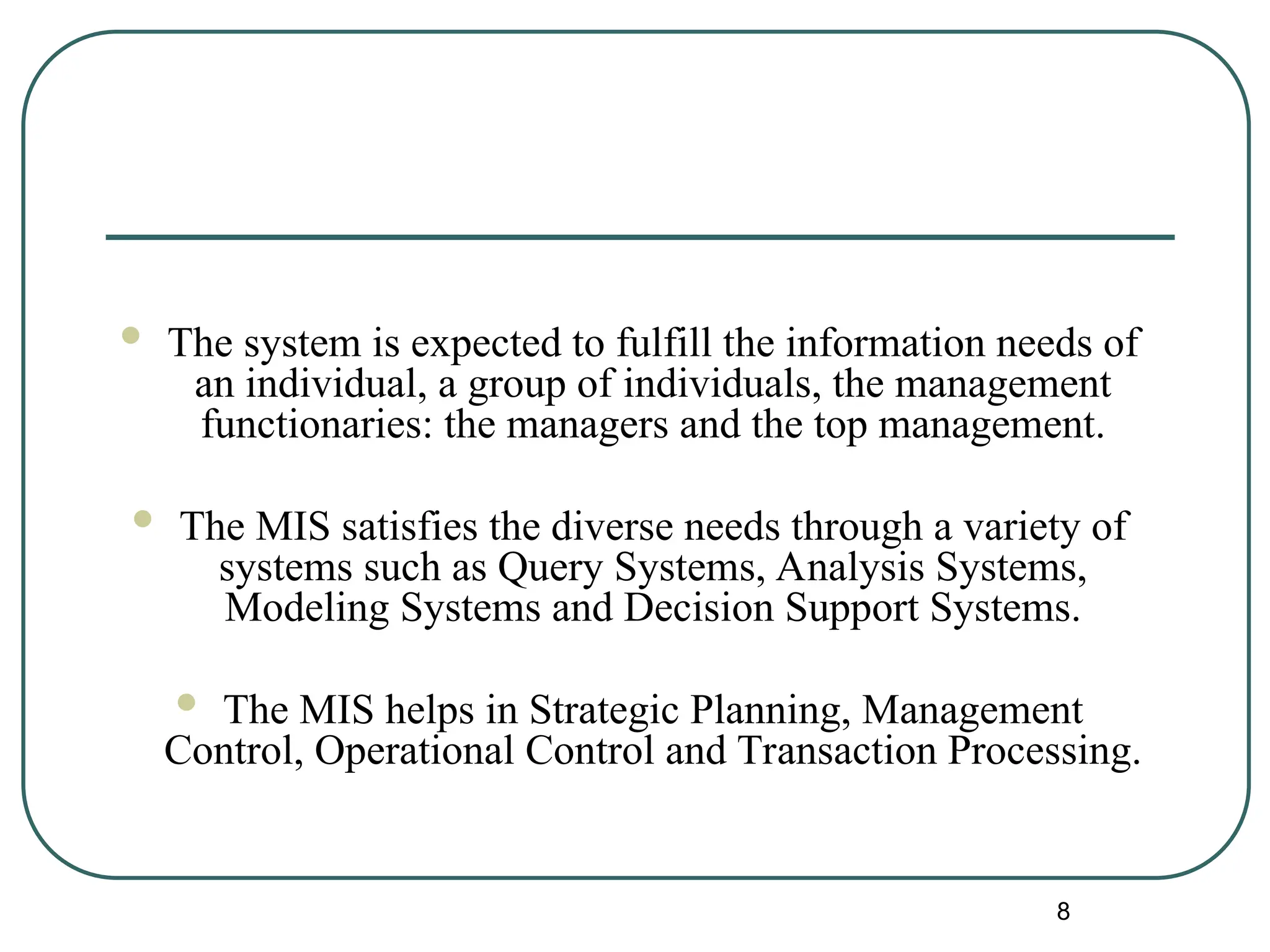 basics of management information system. | PPT