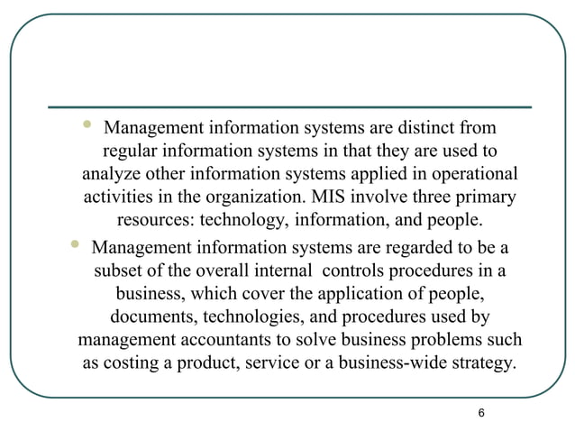 basics of management information system. | PPT | Free Download
