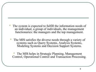 basics of management information system. | PPT