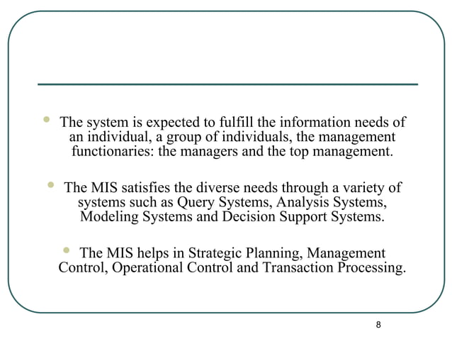 basics of management information system. | PPT