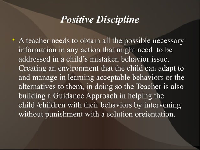 Misbehavior or mistaken behavior | PPT | Daycare and Pre-School | Parenting