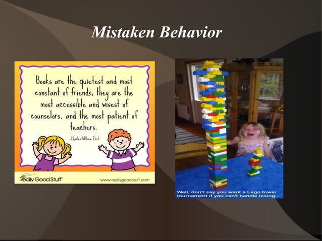 Misbehavior or mistaken behavior | PPT | Daycare and Pre-School | Parenting
