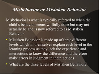 Misbehavior or mistaken behavior | PPT