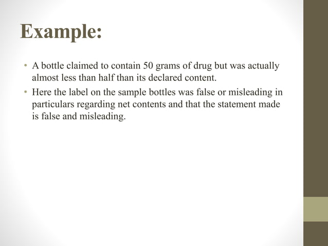 Misbranded and spurious cosmetics | PPTX